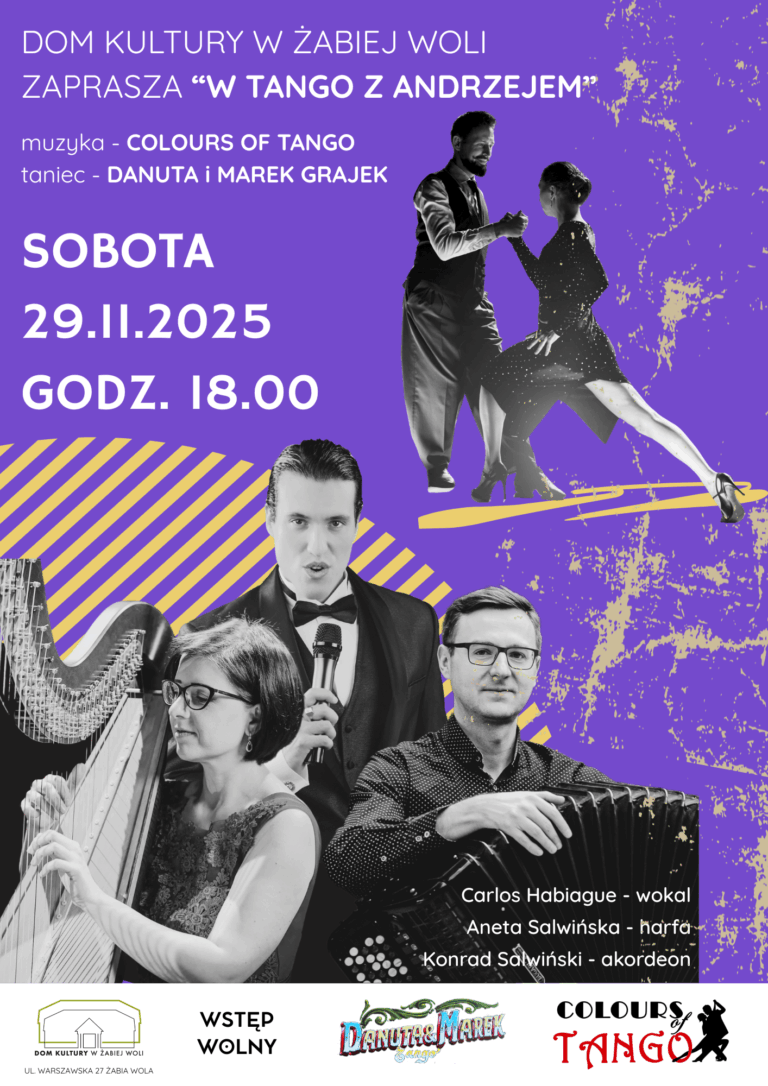 W tango z Andrzejem – andrzejkowy koncert w Żabiej Woli! – Dom Kultury ...